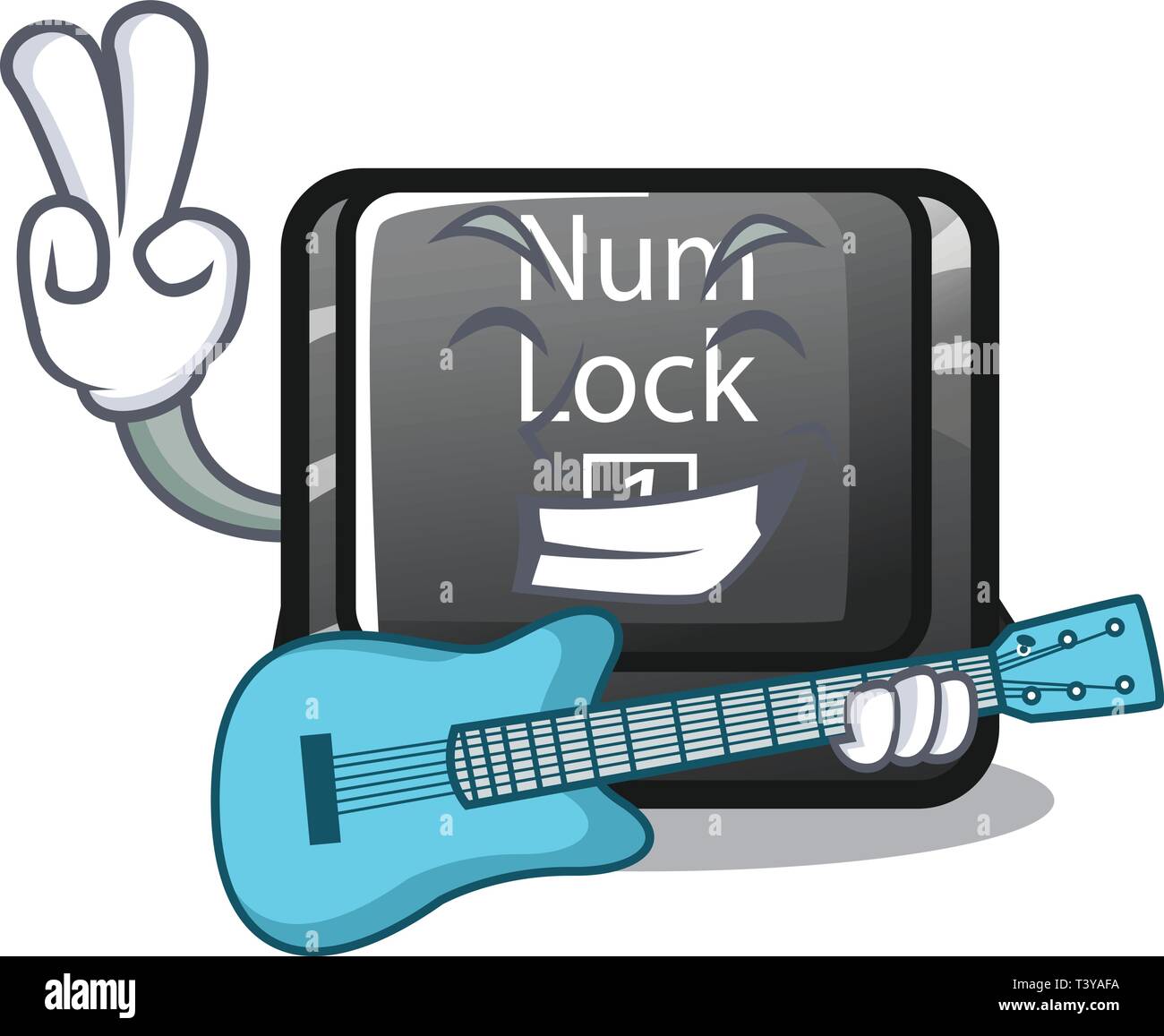Cartoon lock expression Cut Out Stock Images & Pictures - Alamy