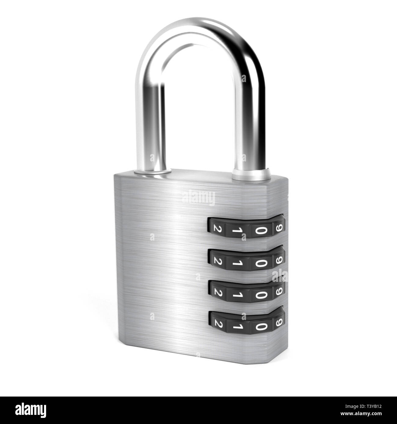 Code padlock. 3d rendering illustration isolated on white background ...