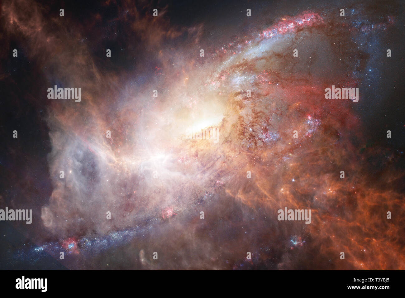 Nebula an interstellar cloud of star dust. Outer space image. Elements ...