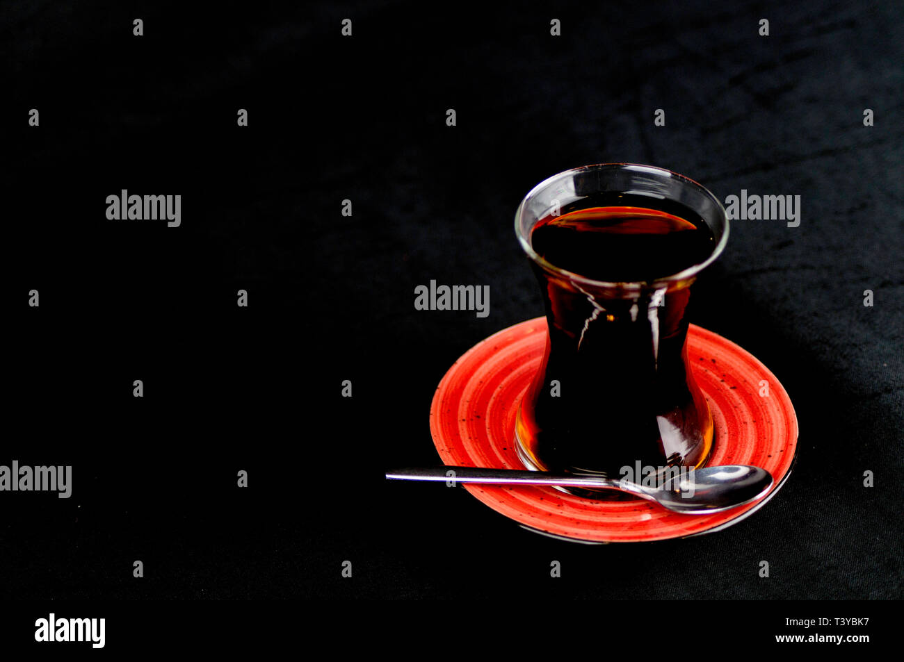 a cup of tea lit by artificial light Stock Photo - Alamy