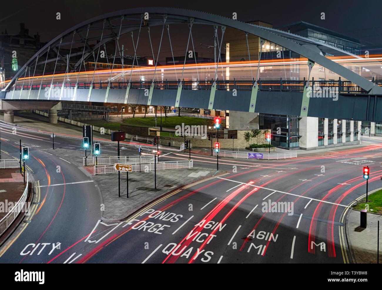 Park Square Roundabout, Sheffield Stock Photo - Alamy