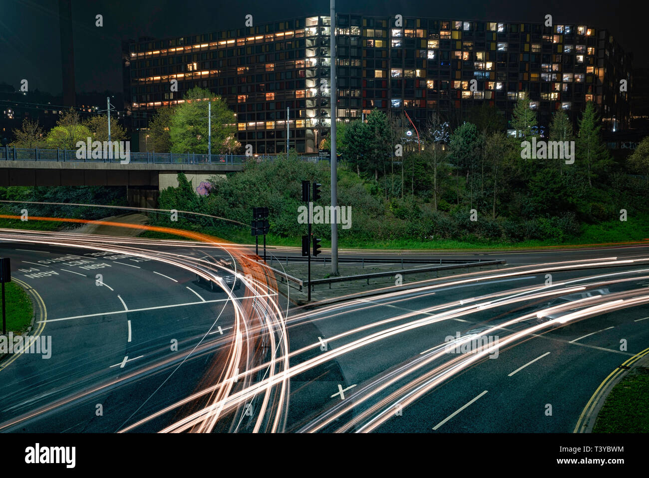 Park Square Roundabout, Sheffield Stock Photo - Alamy