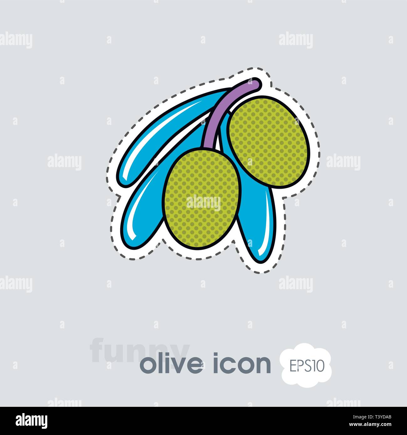 Olive icon. Olive tropical fruit sign. Vector illustration for food ...