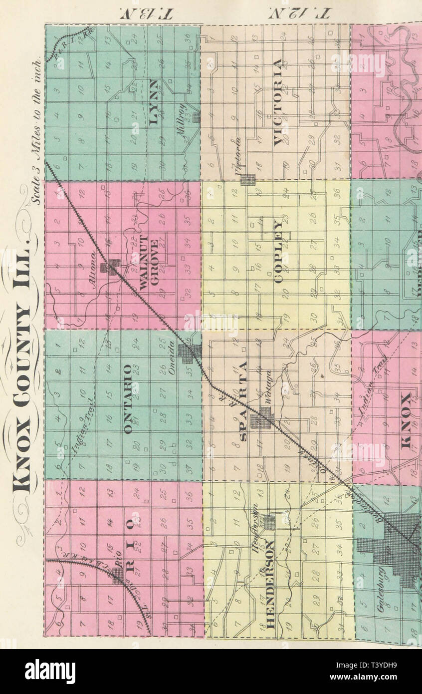 History of Knox County Illinois Stock Photo - Alamy