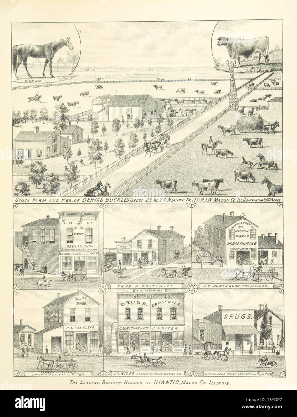 History of Macon County Illinois Stock Photo - Alamy
