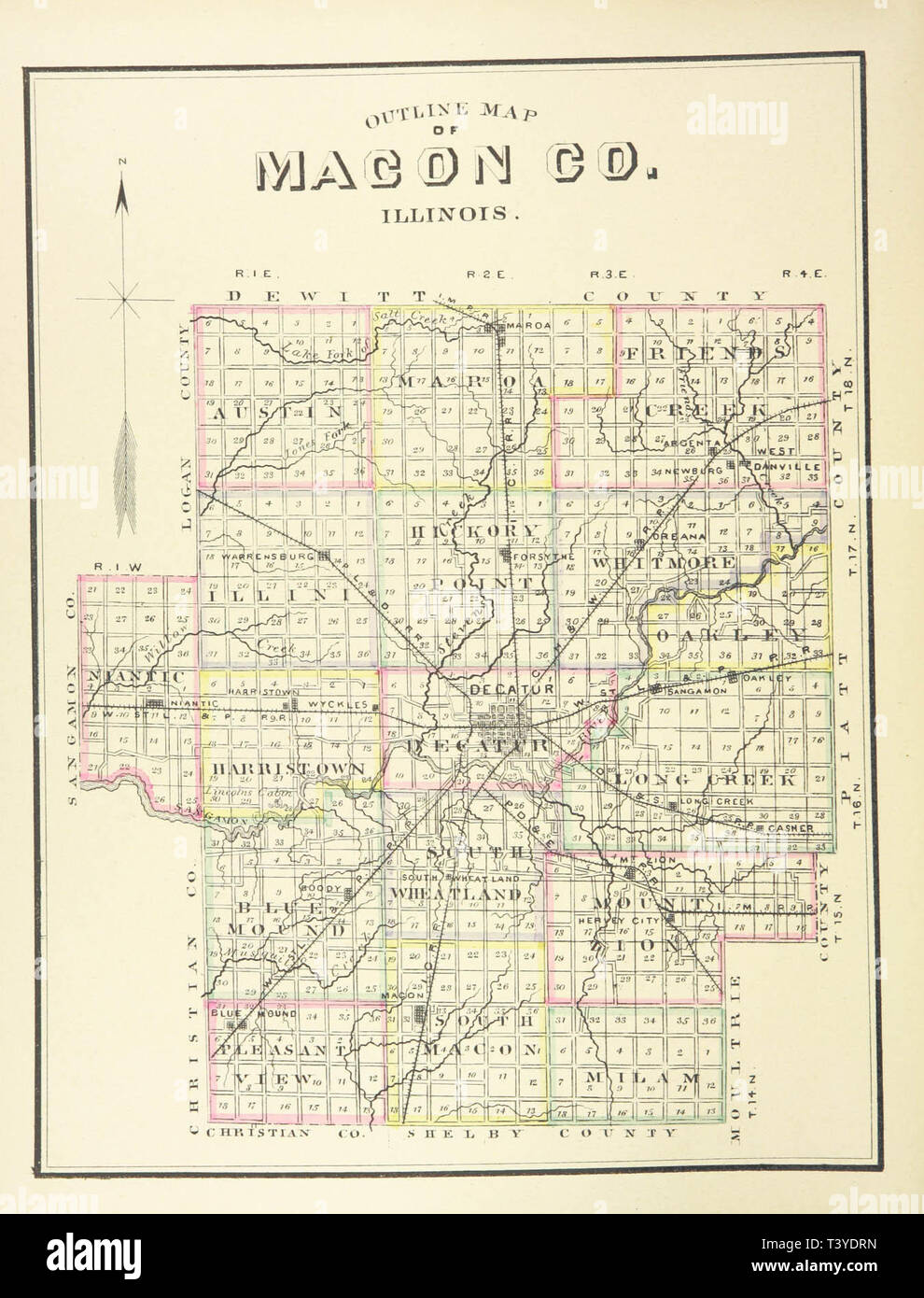 History of Macon County Illinois Stock Photo - Alamy
