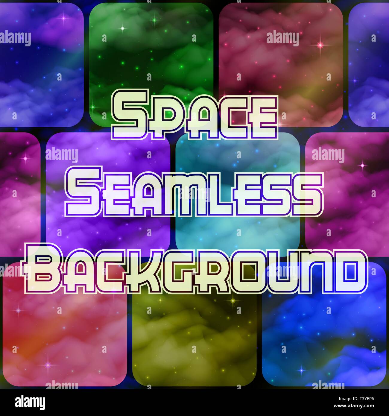 Abstract Space Tile Background Stock Vector Image & Art - Alamy
