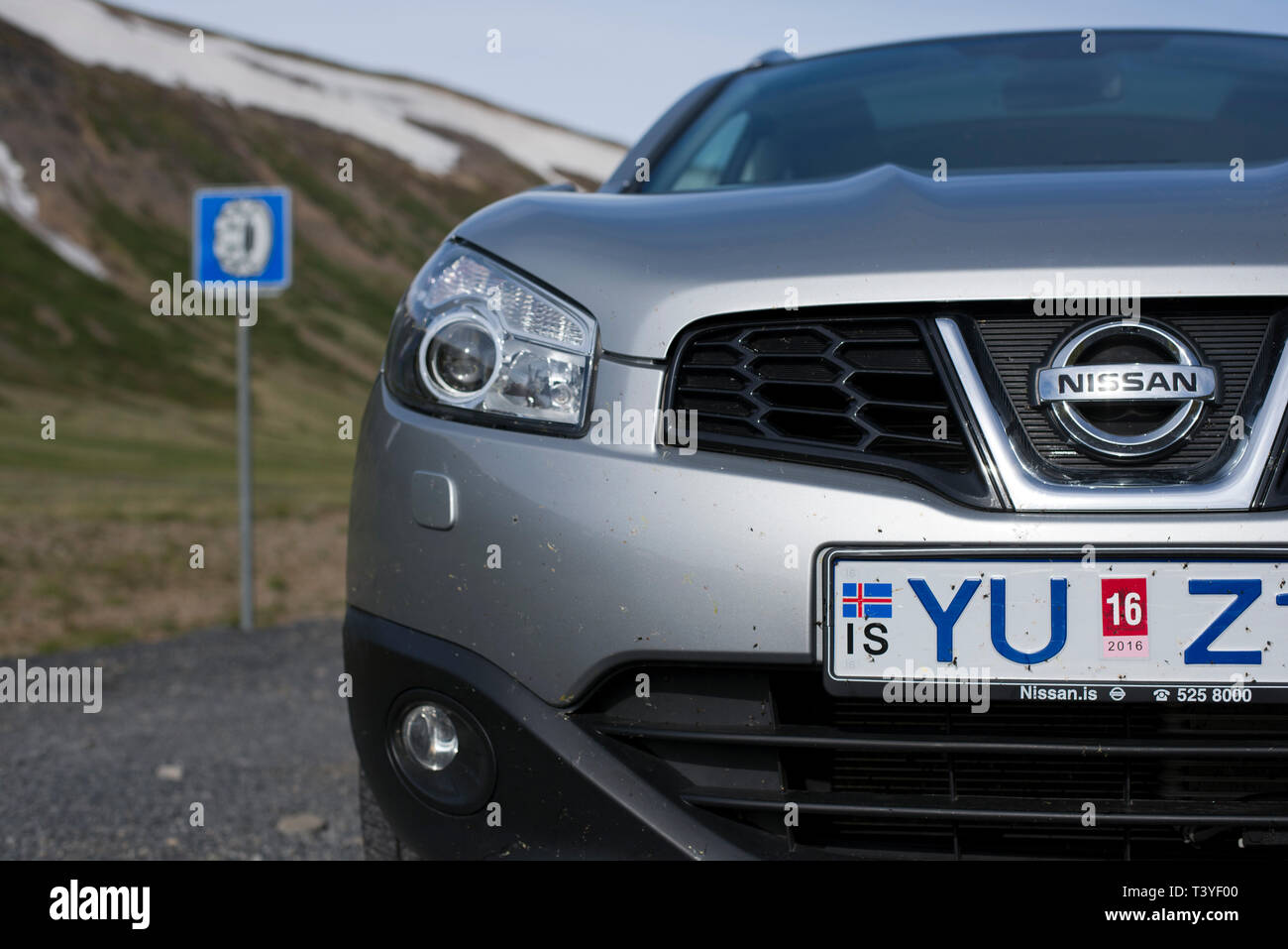 Icelandic number plate hi-res stock photography and images - Alamy