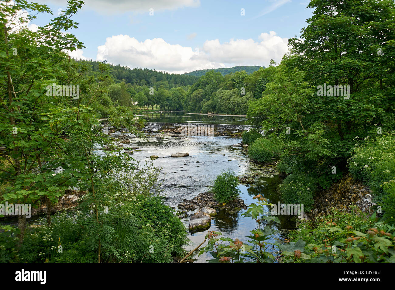 The River Leven at Newby Bridge, The Southern Lake District, The Lake ...