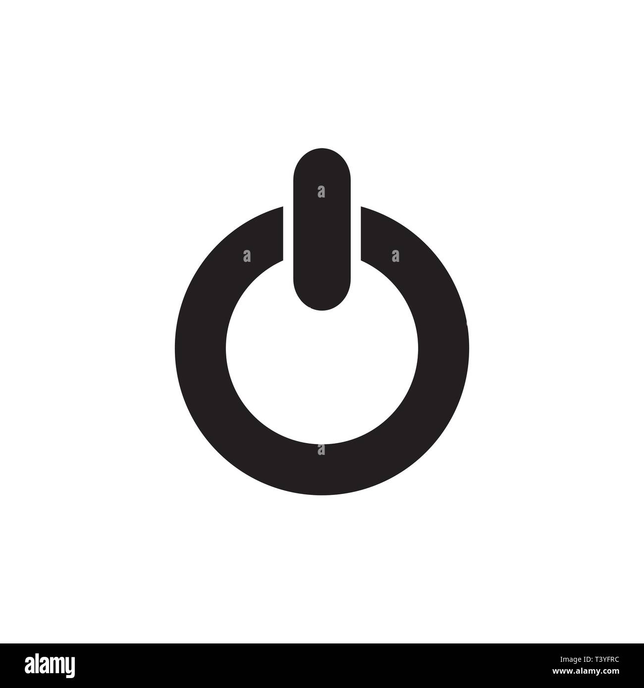 Power button vector icon Stock Vector Image & Art - Alamy