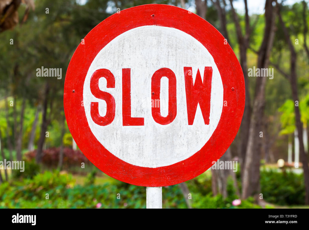 Fast or slow road sign hi-res stock photography and images - Alamy