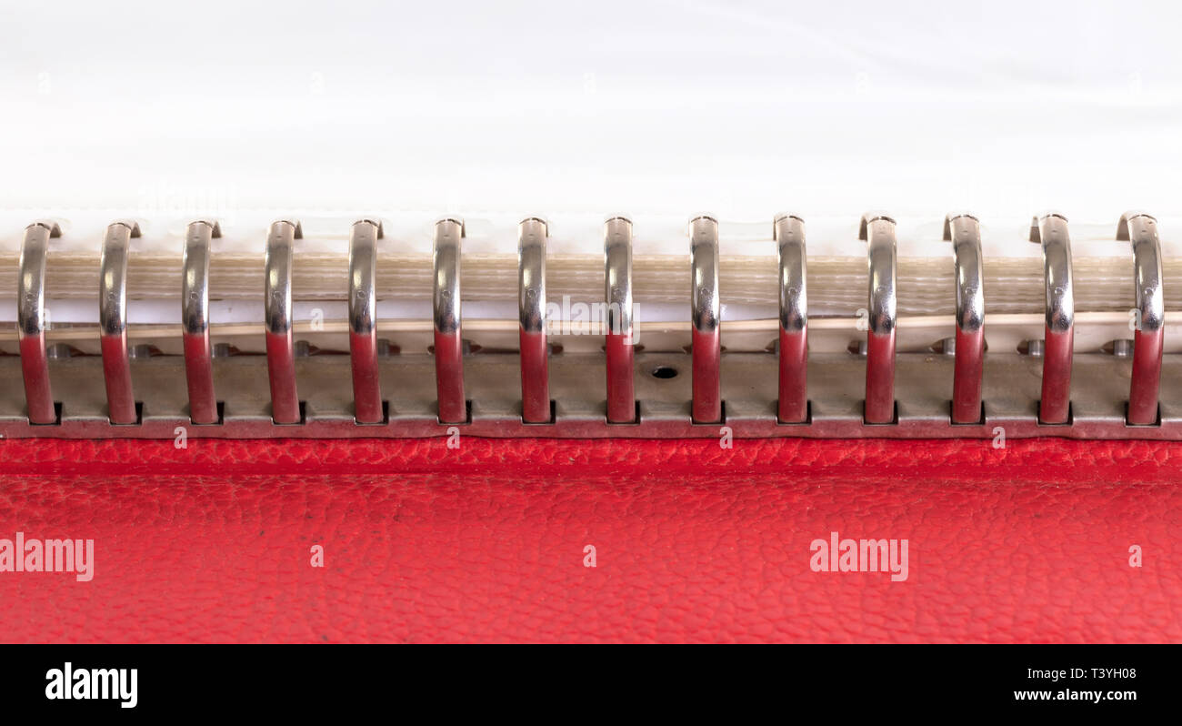 Opened folder binder with blank papers hi-res stock photography and ...