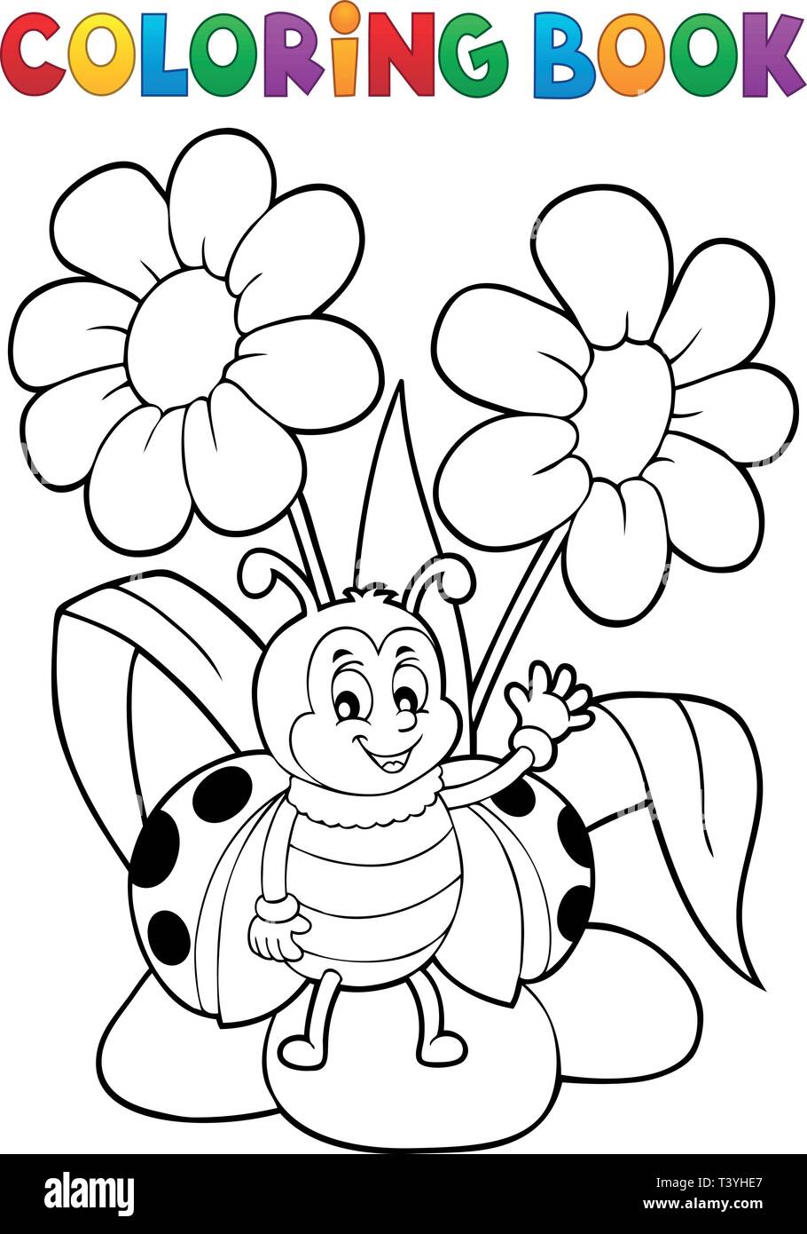 Happy Flower Coloring Pages