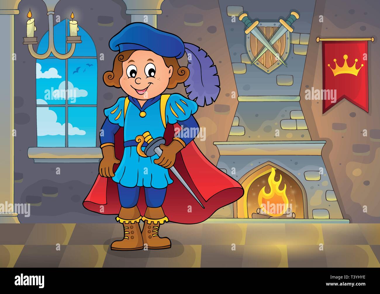 Prince theme image 7 - eps10 vector illustration Stock Vector Image ...