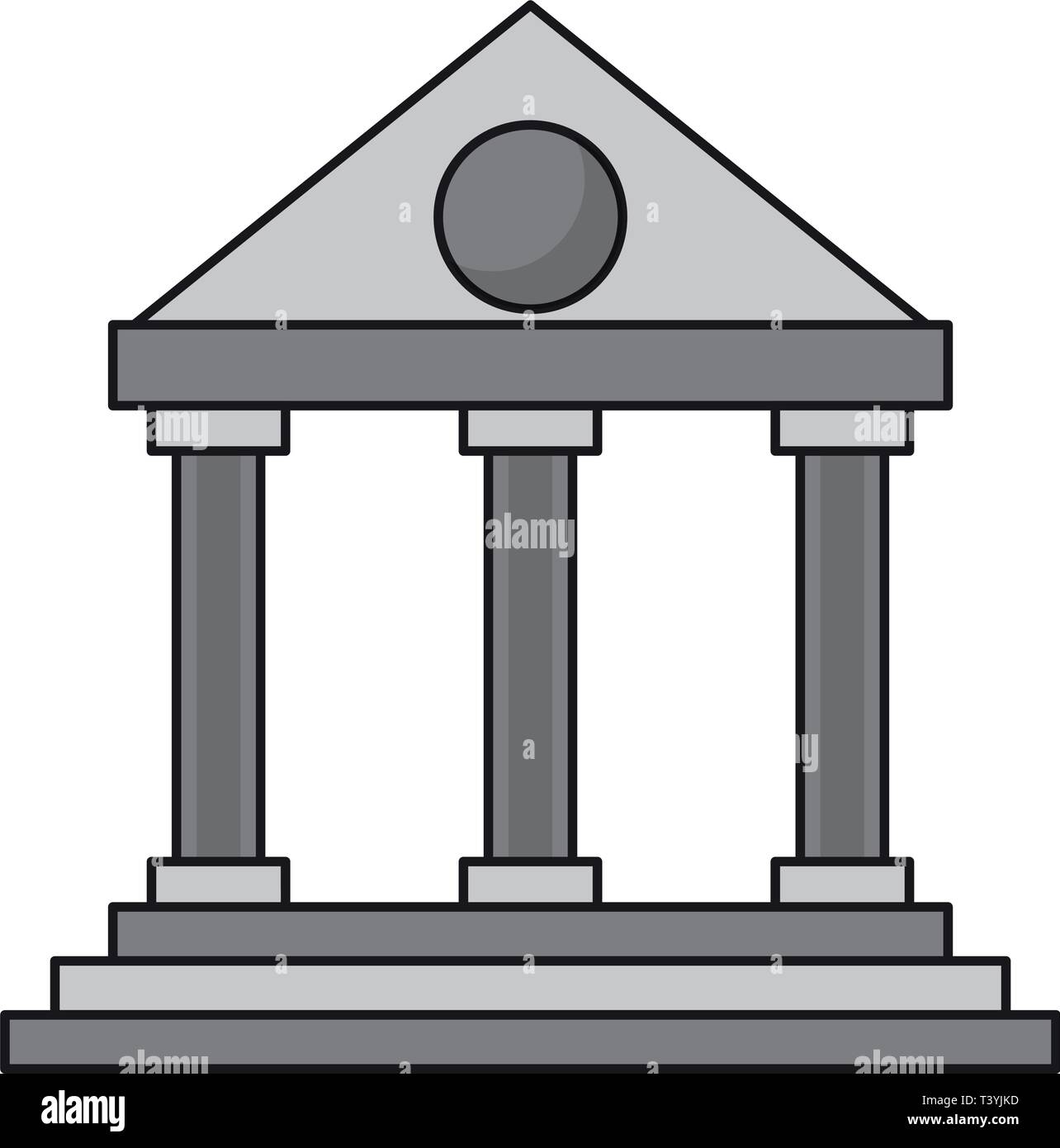 Bank building symbol isolated Stock Vector Image & Art - Alamy