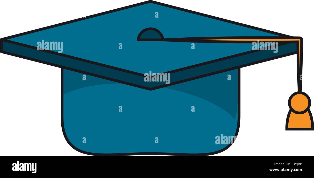 Graduation hat symbol isolated Stock Vector Image & Art - Alamy