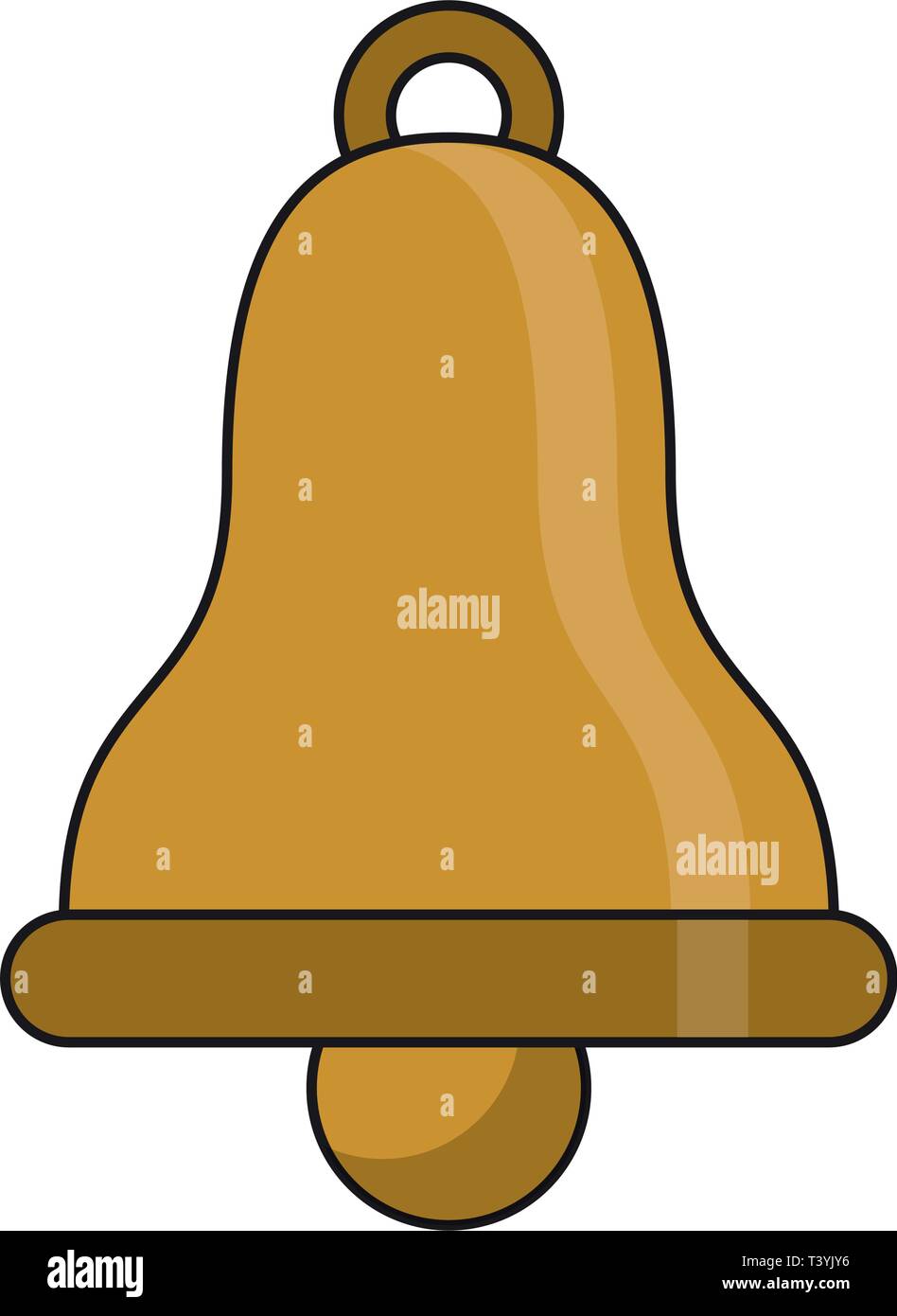 Bell ring symbol cartoon Stock Vector Image & Art - Alamy