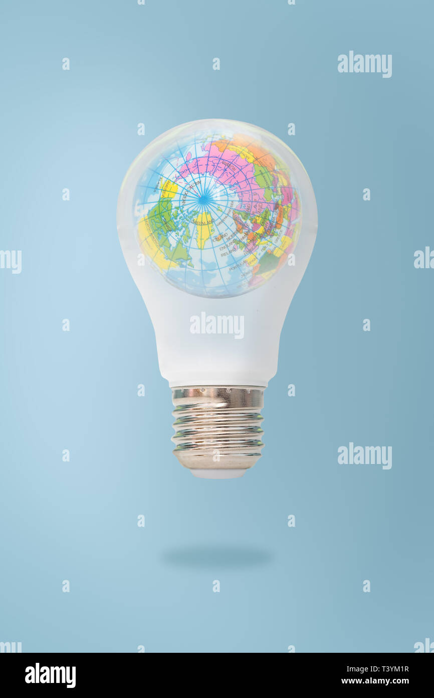 Image light blue world map hi-res stock photography and images - Alamy