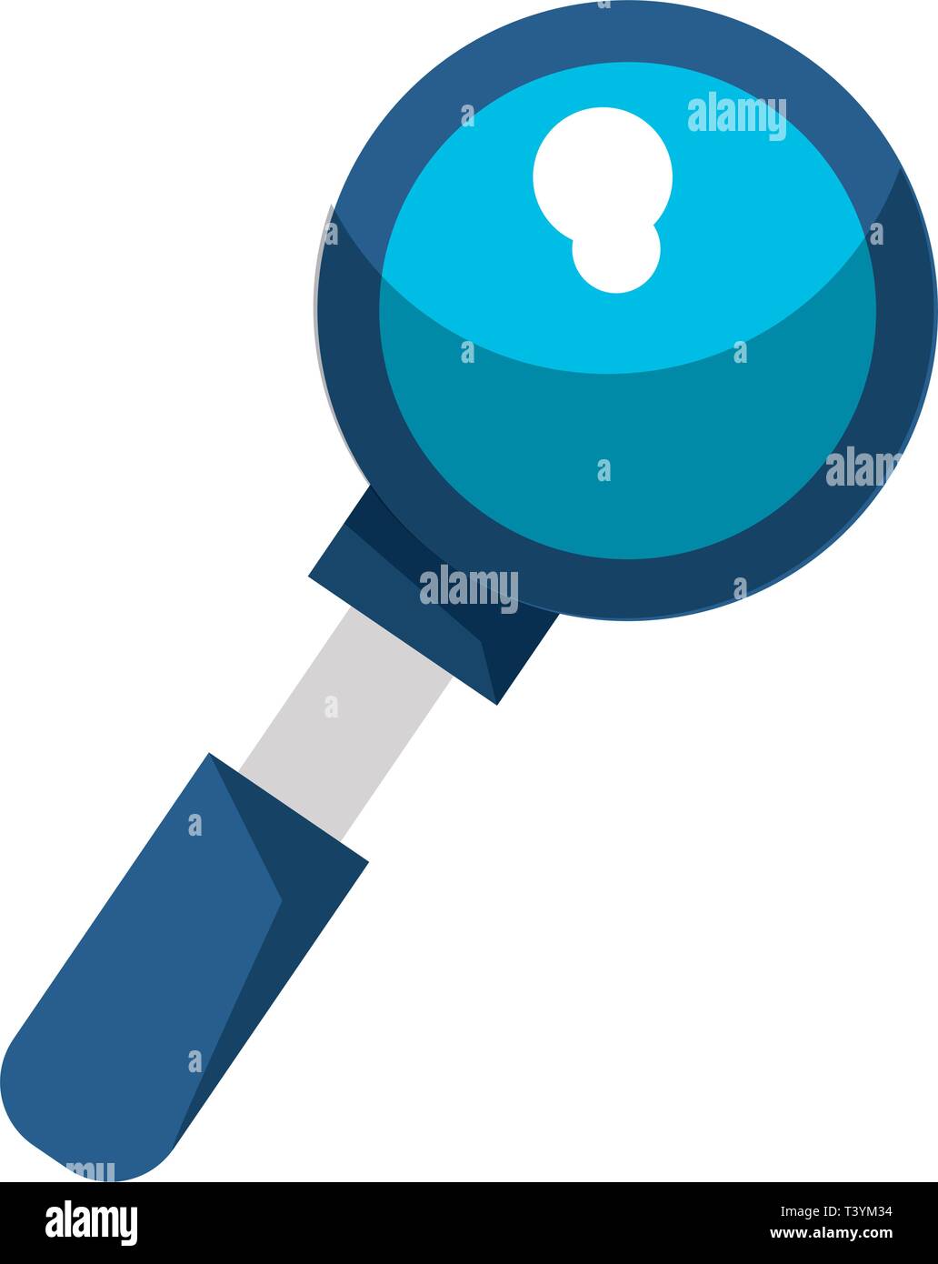 Magnifying glass symbol isolated Stock Vector Image & Art - Alamy