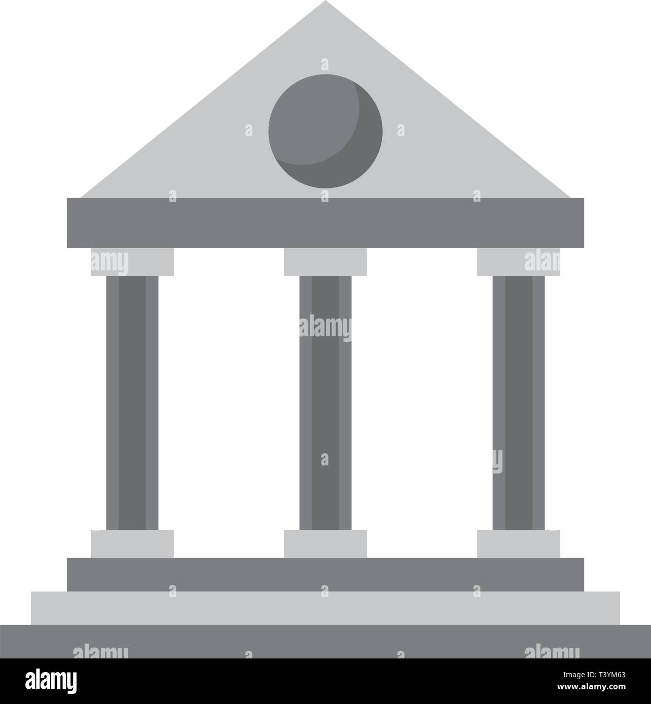 Bank building symbol isolated Stock Vector Image & Art - Alamy
