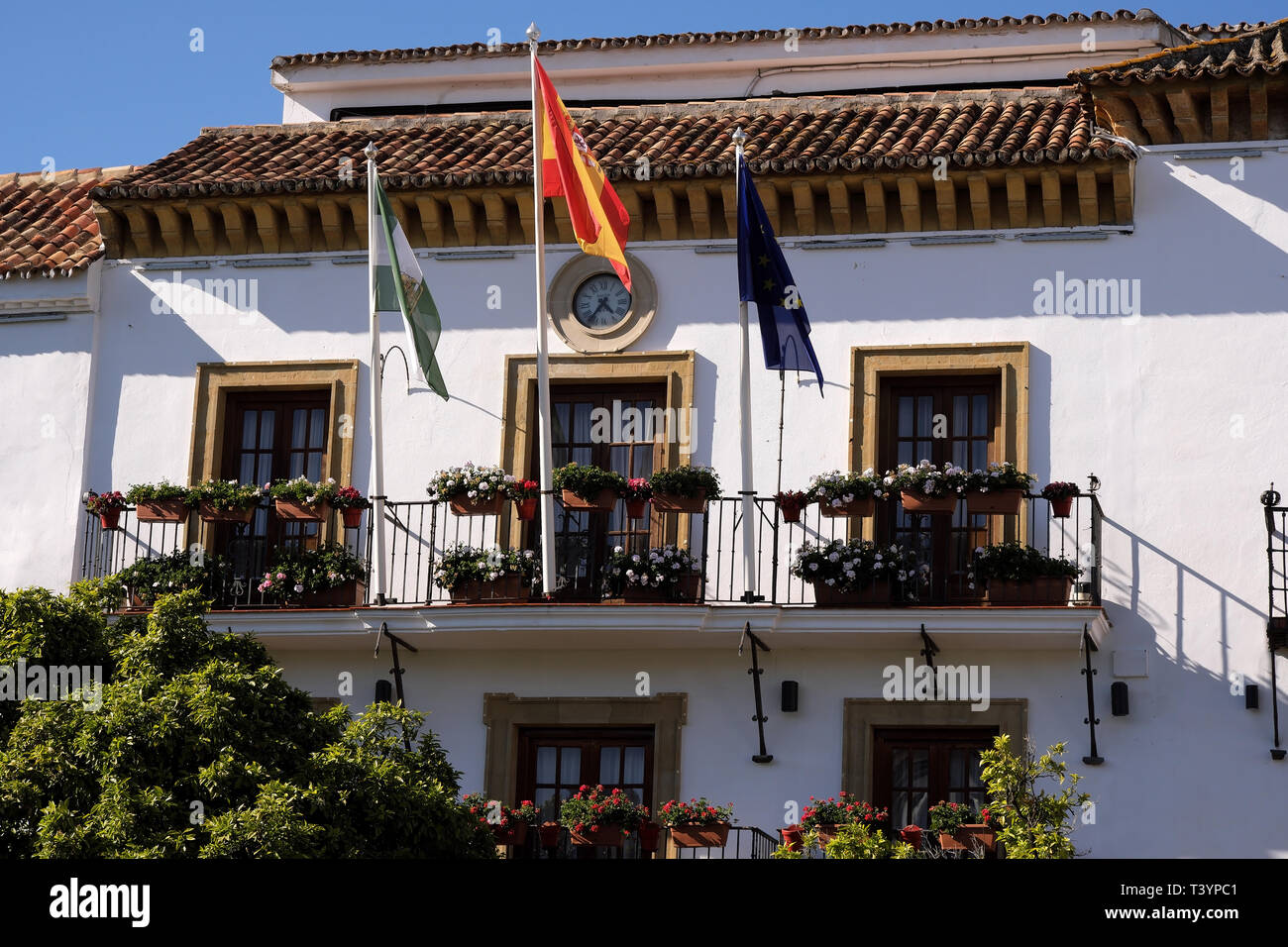 Marbella old town hall front view Stock Photo - Alamy