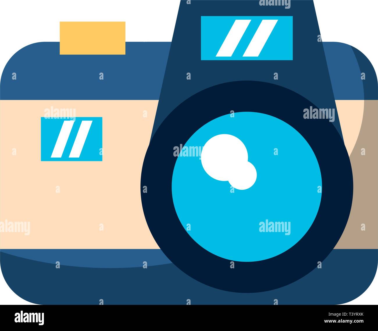 Vintage photographic camera symbol isolated Stock Vector Image & Art ...