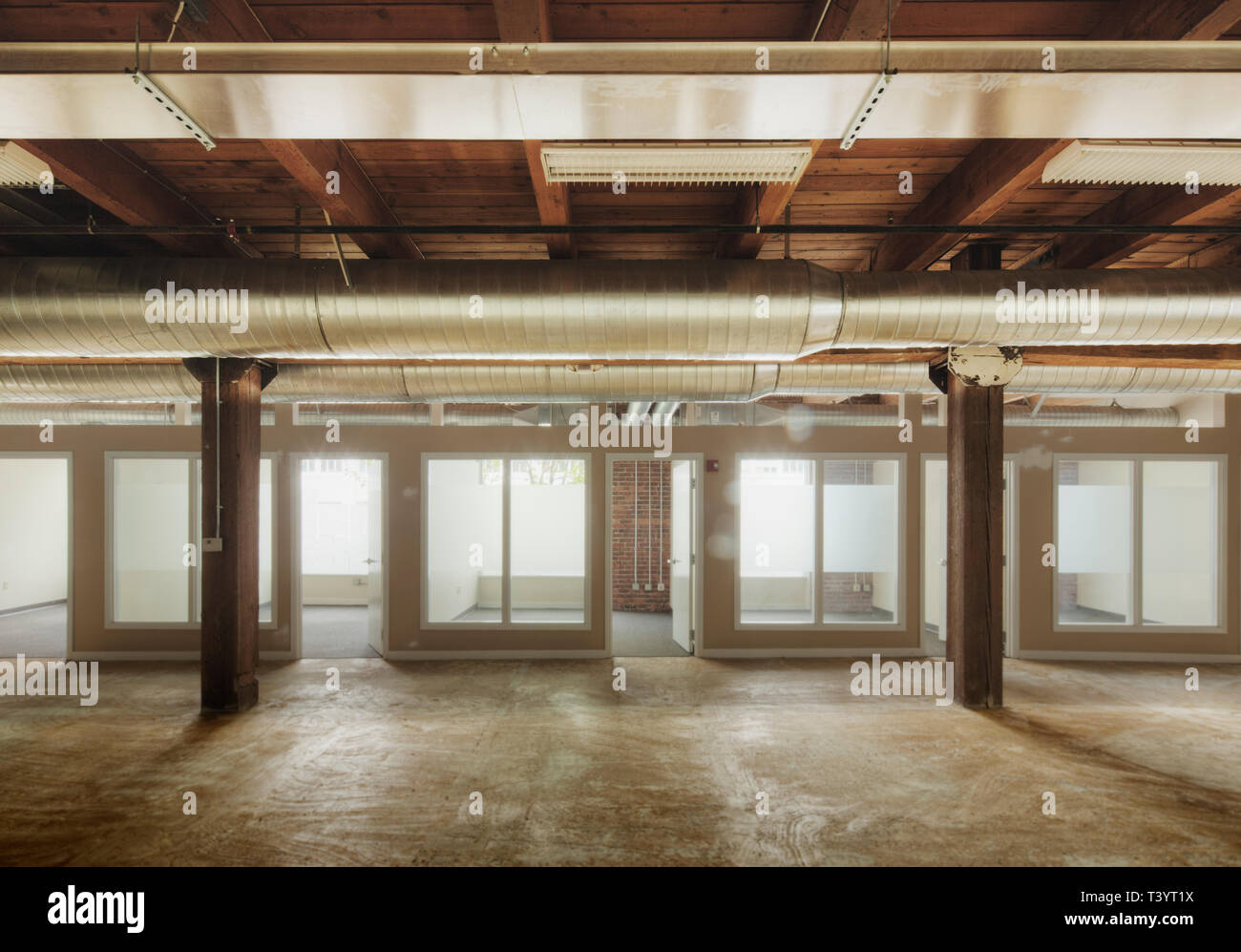 Empty office space under construction Stock Photo - Alamy