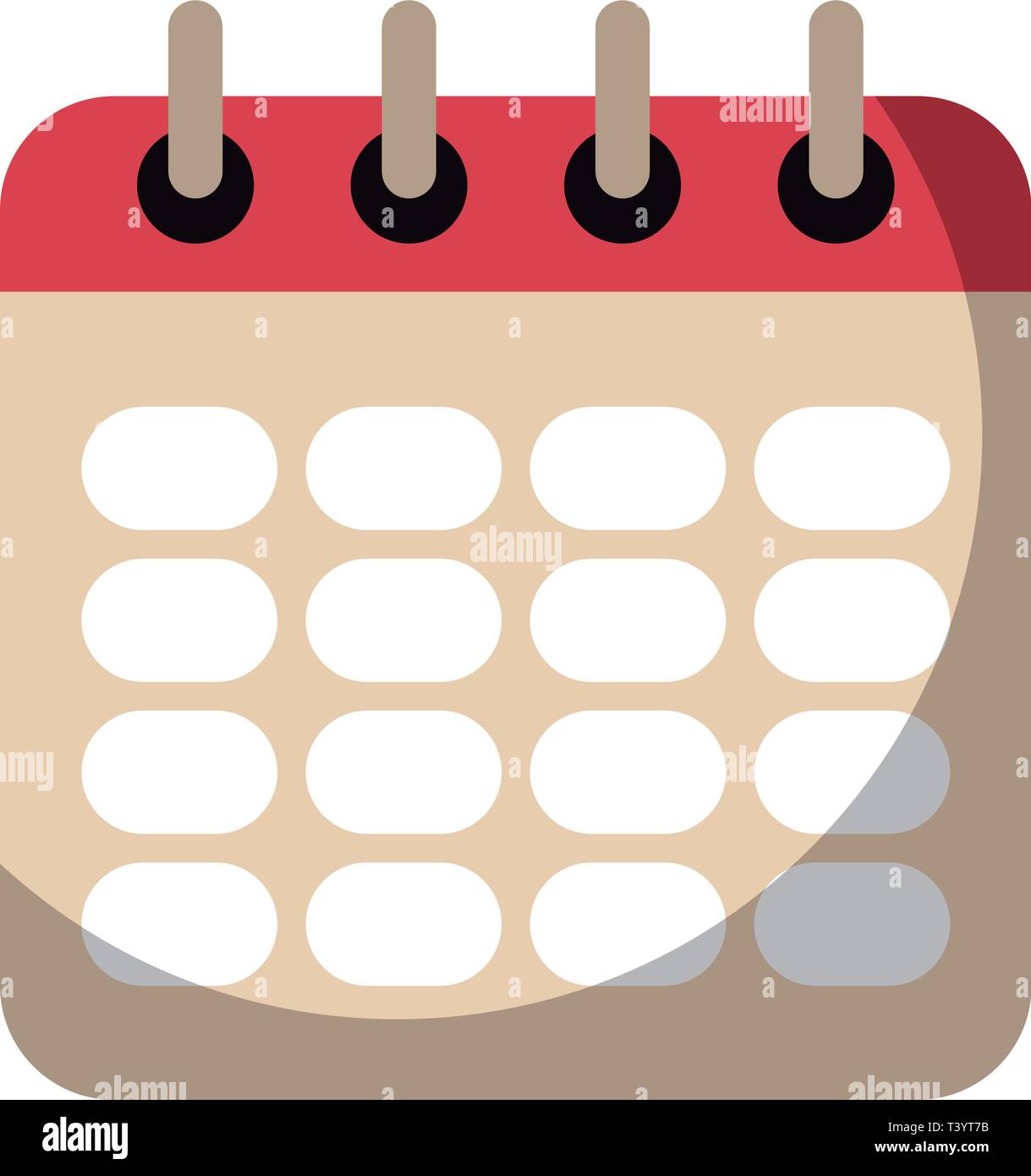 Plannner calendar symbol isolated Stock Vector Image & Art - Alamy