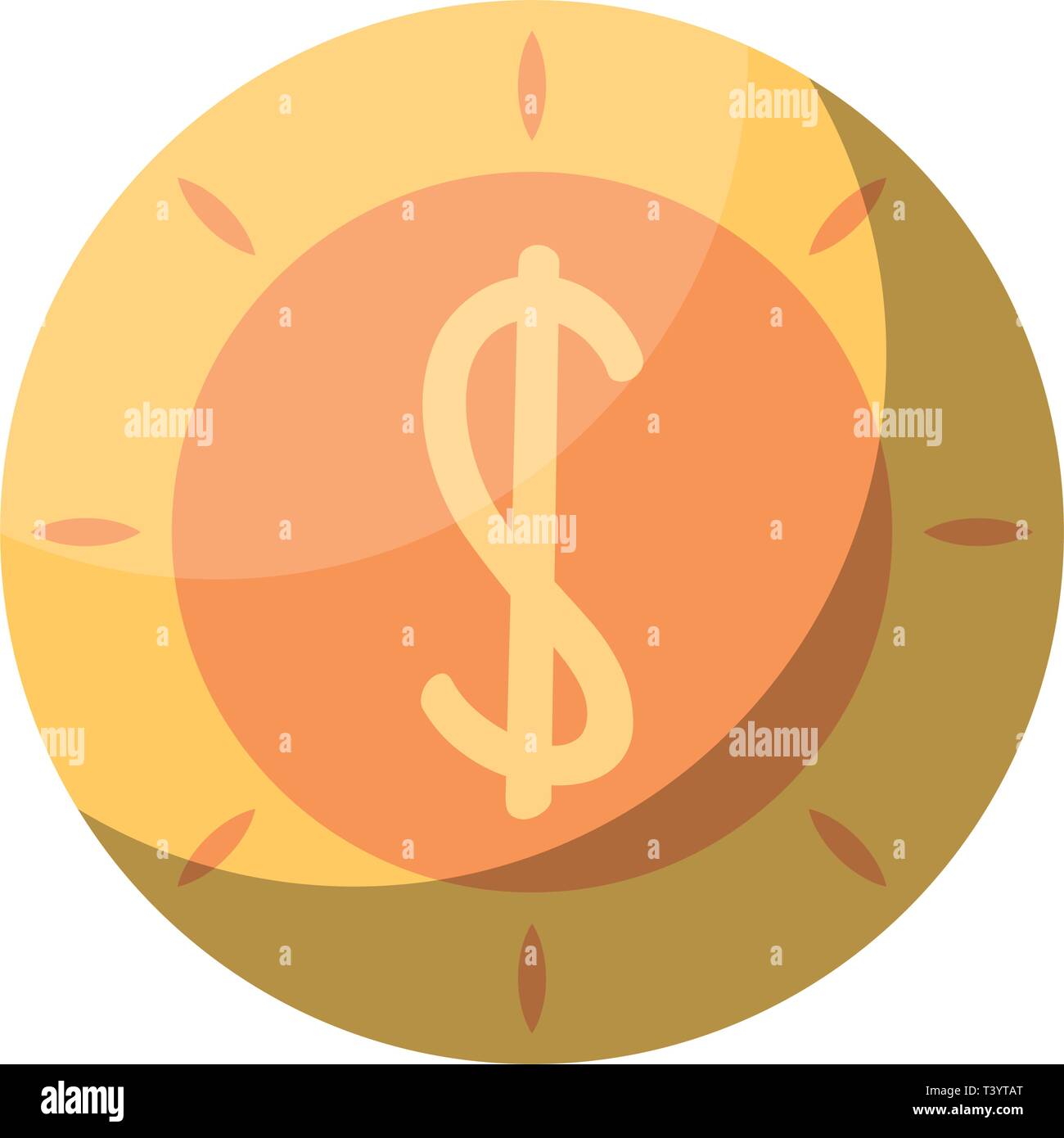 Coin money cartoon isolated Stock Vector Image & Art - Alamy