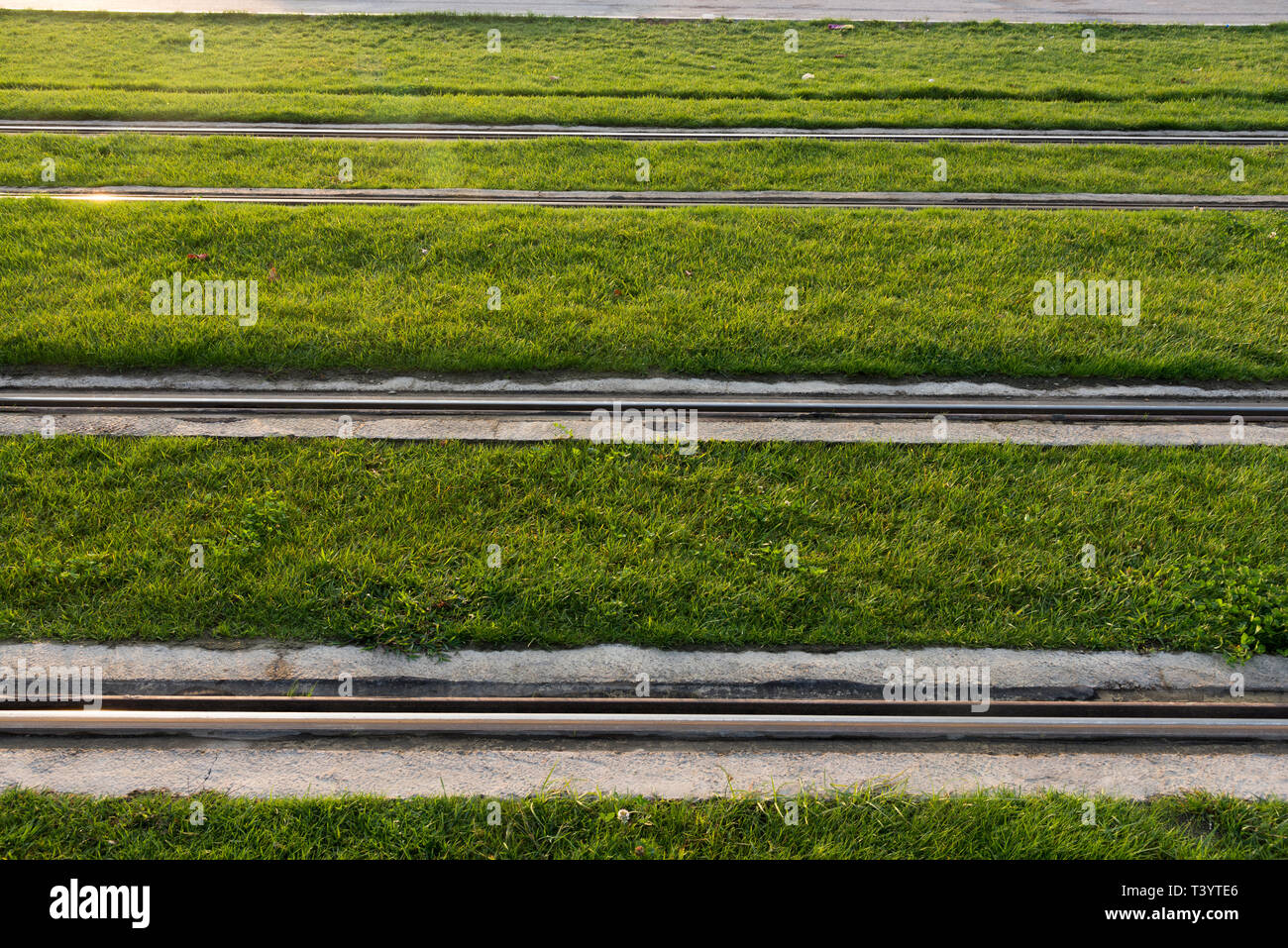 Old tram rails close hi-res stock photography and images - Alamy
