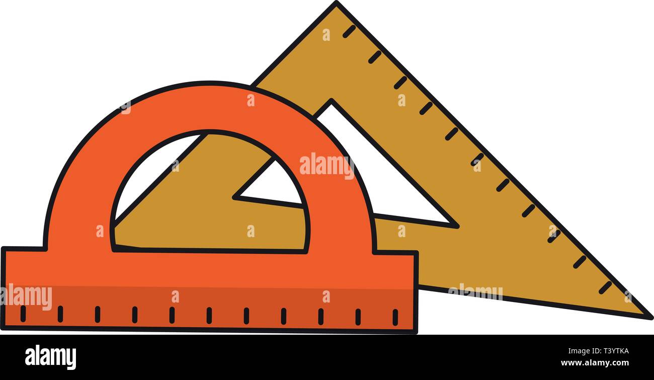 Compass and ruler geometric utensils Stock Vector Image & Art - Alamy