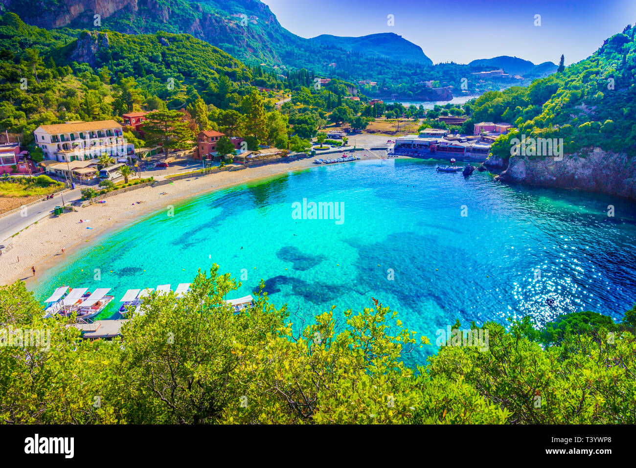 Paleokastritsa Beach Corfu Islands Greece Stock Photo Alamy Paleokastritsa Beach Corfu Islands Greece Stock Photo Alamy