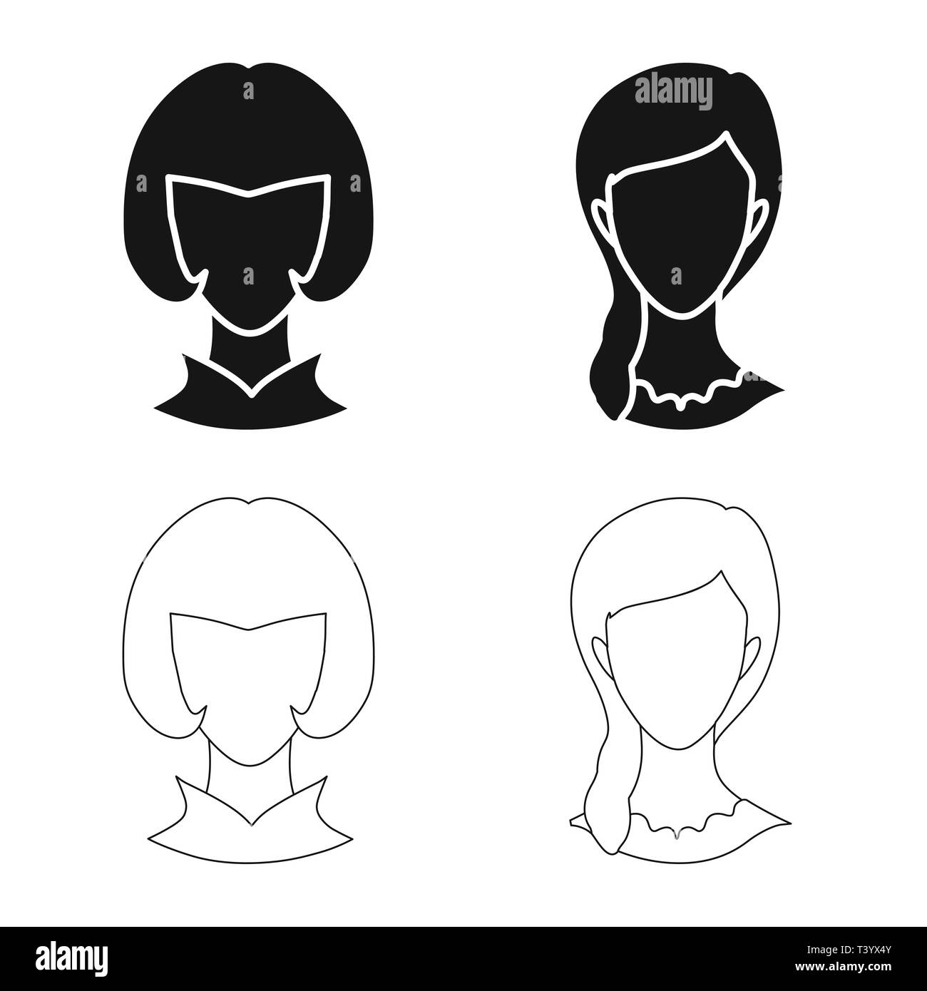 Vector design of professional and photo sign. Set of professional and ...