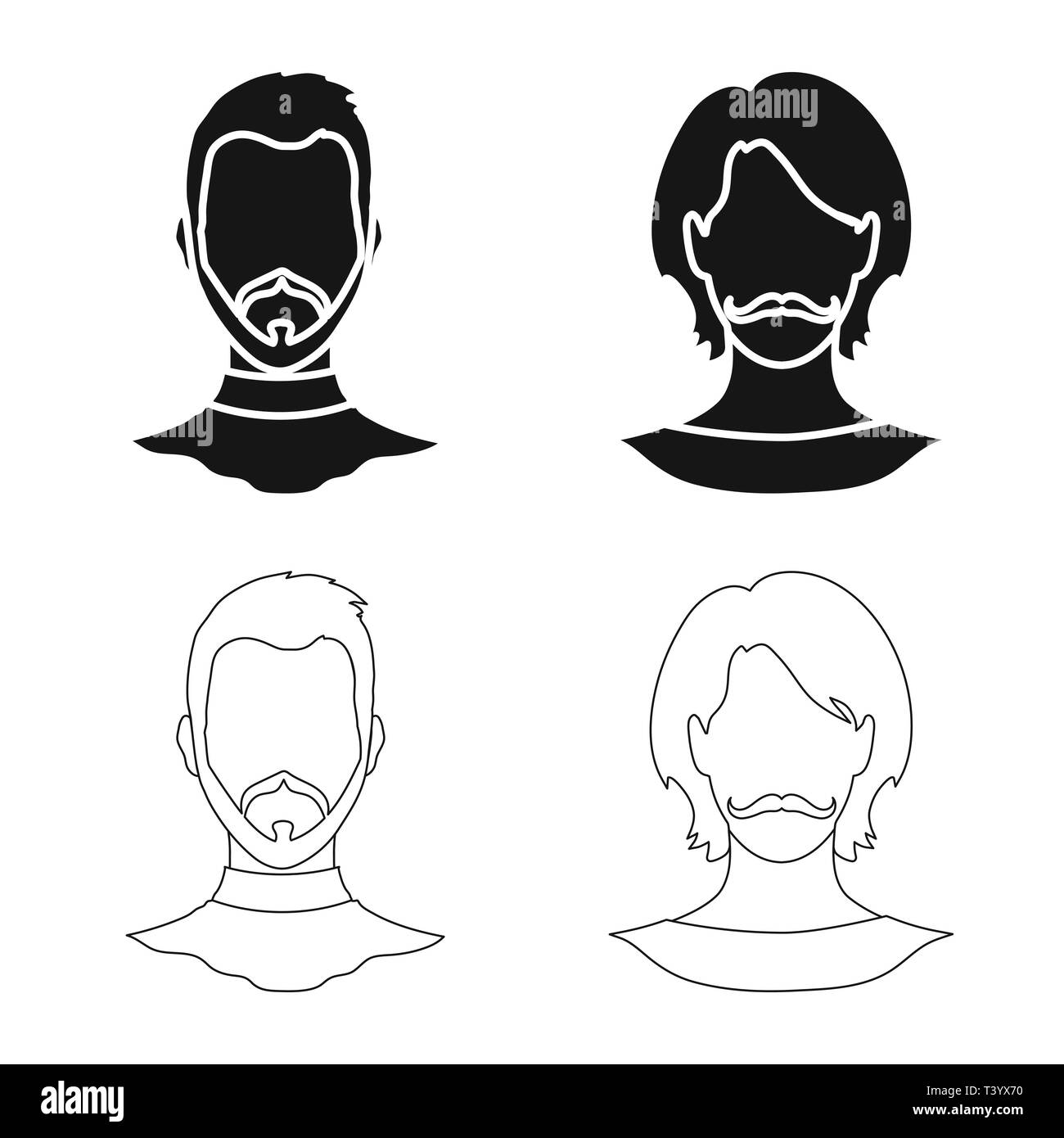 Vector illustration of professional and photo logo. Set of professional ...