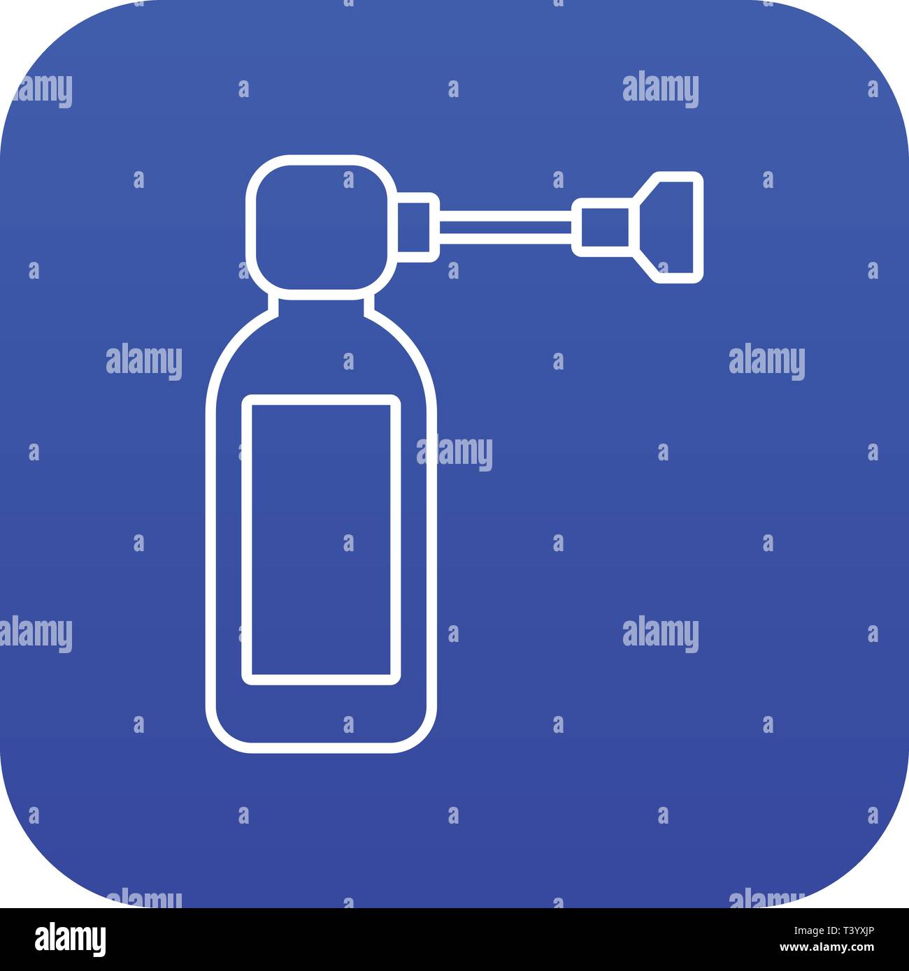 Inhaler icon blue vector Stock Vector Image & Art - Alamy