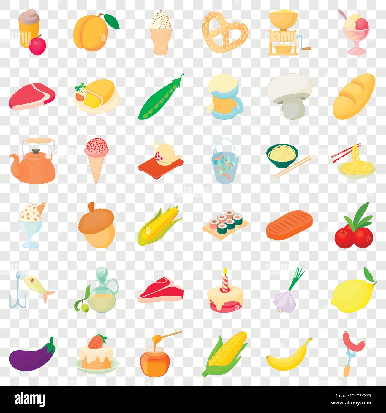 Good breakfast icons set, cartoon style Stock Vector Image & Art - Alamy