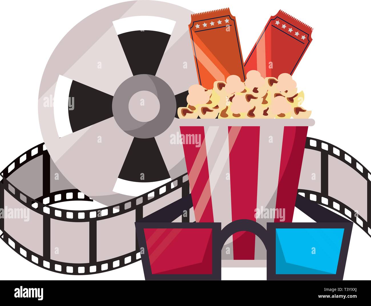 Cinema and movies cartoons Stock Vector Image & Art - Alamy