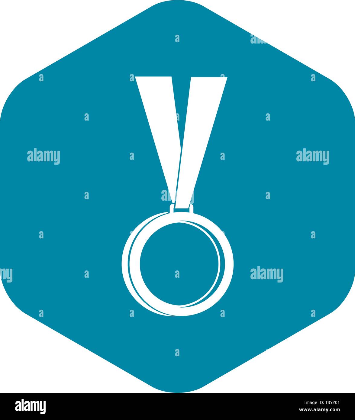 Medal icon, simple style Stock Vector Image & Art - Alamy