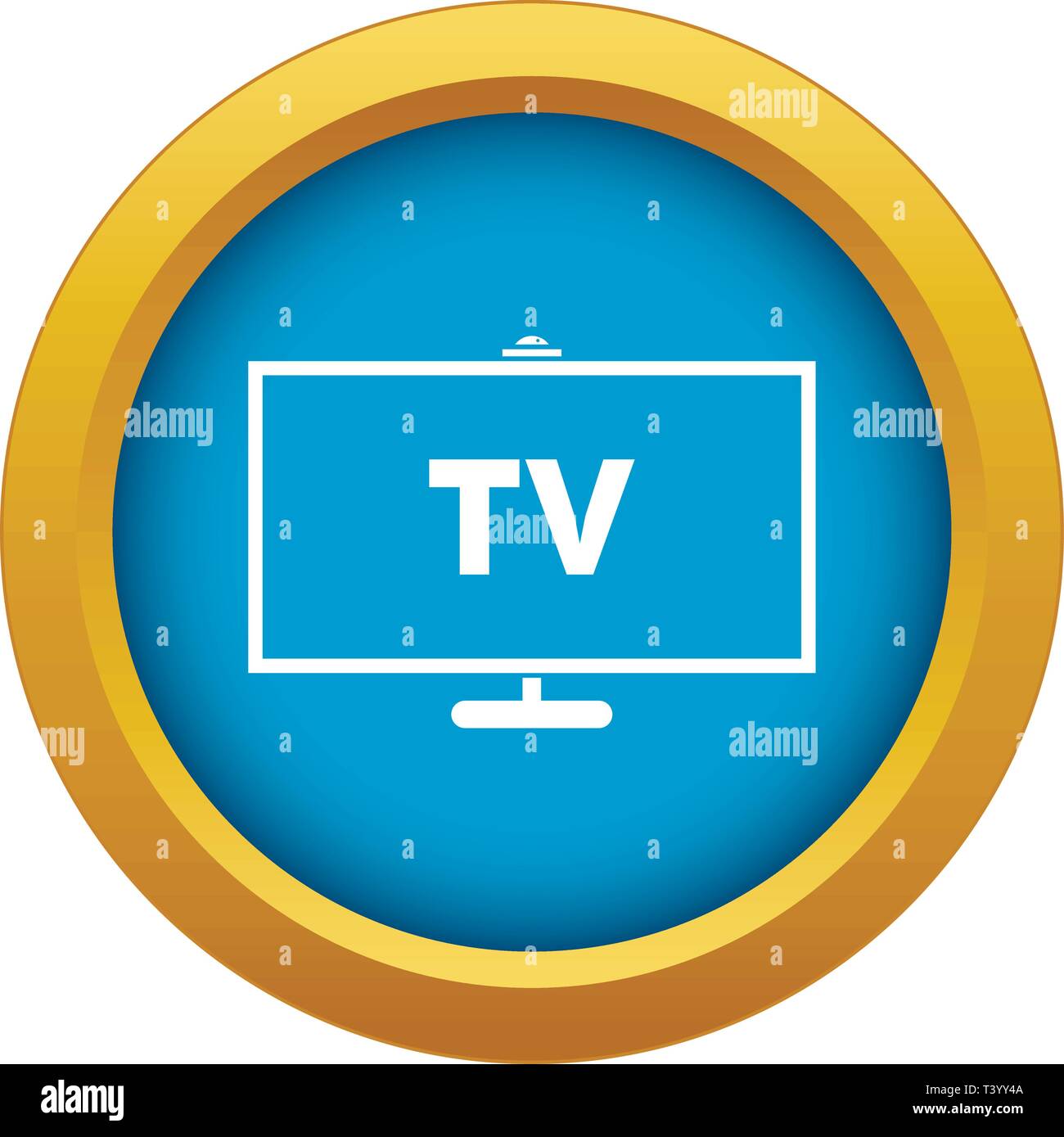 Television icon blue vector isolated Stock Vector Image & Art - Alamy