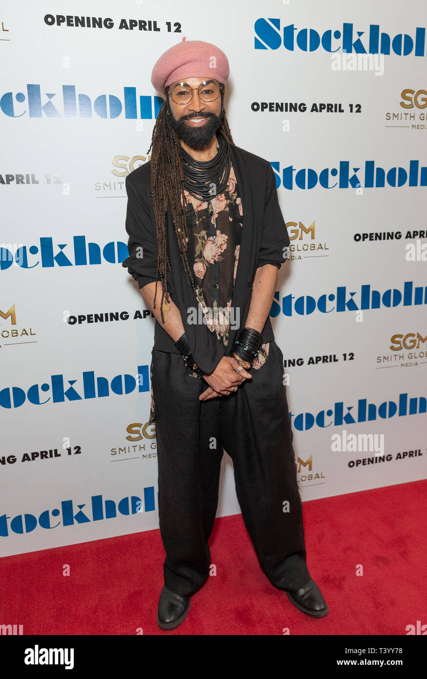Ty Hunter attends premiere of movie Stockholm at Museum of Modern Art ...