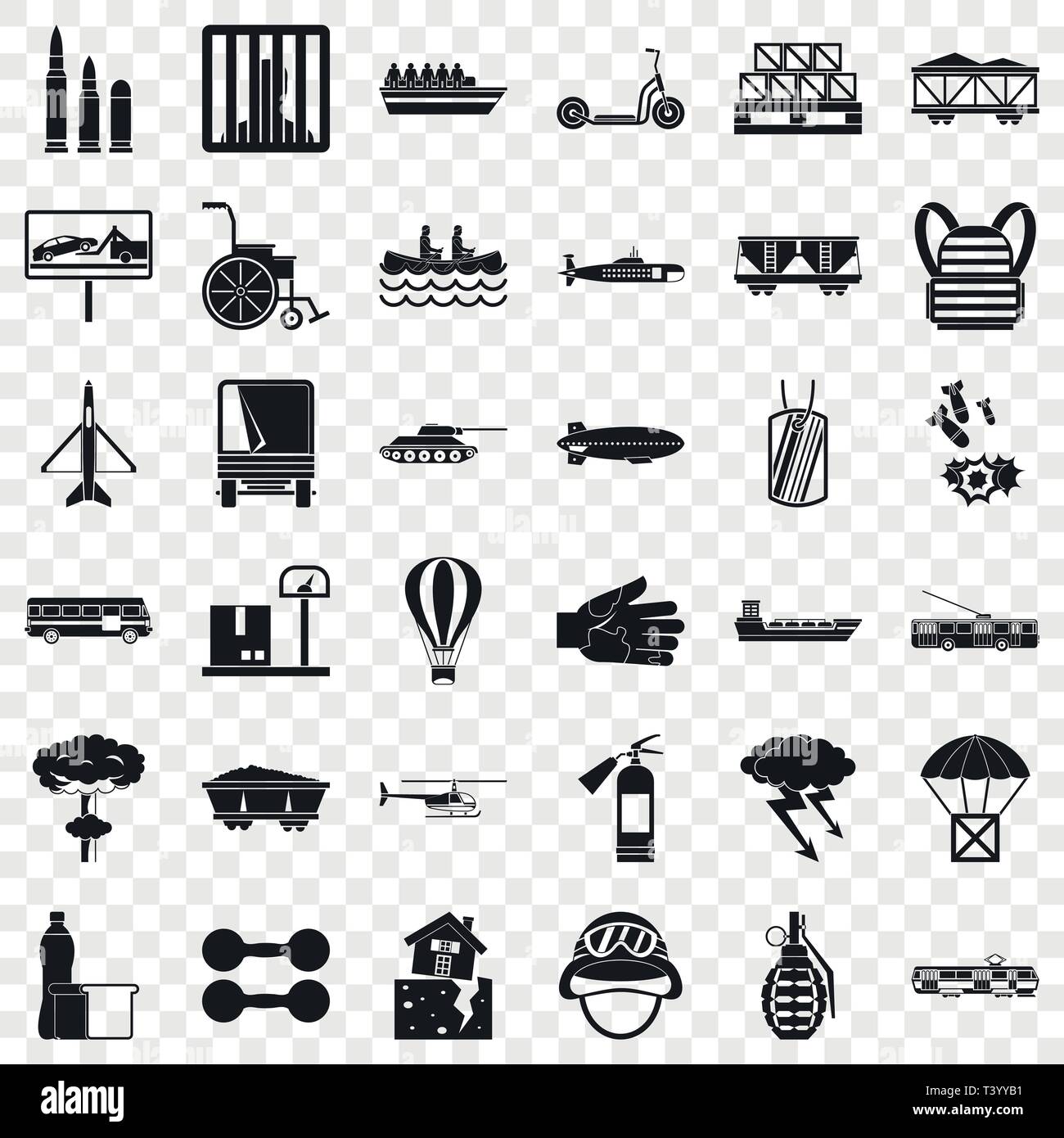 Weight icons set, simple style Stock Vector Image & Art - Alamy