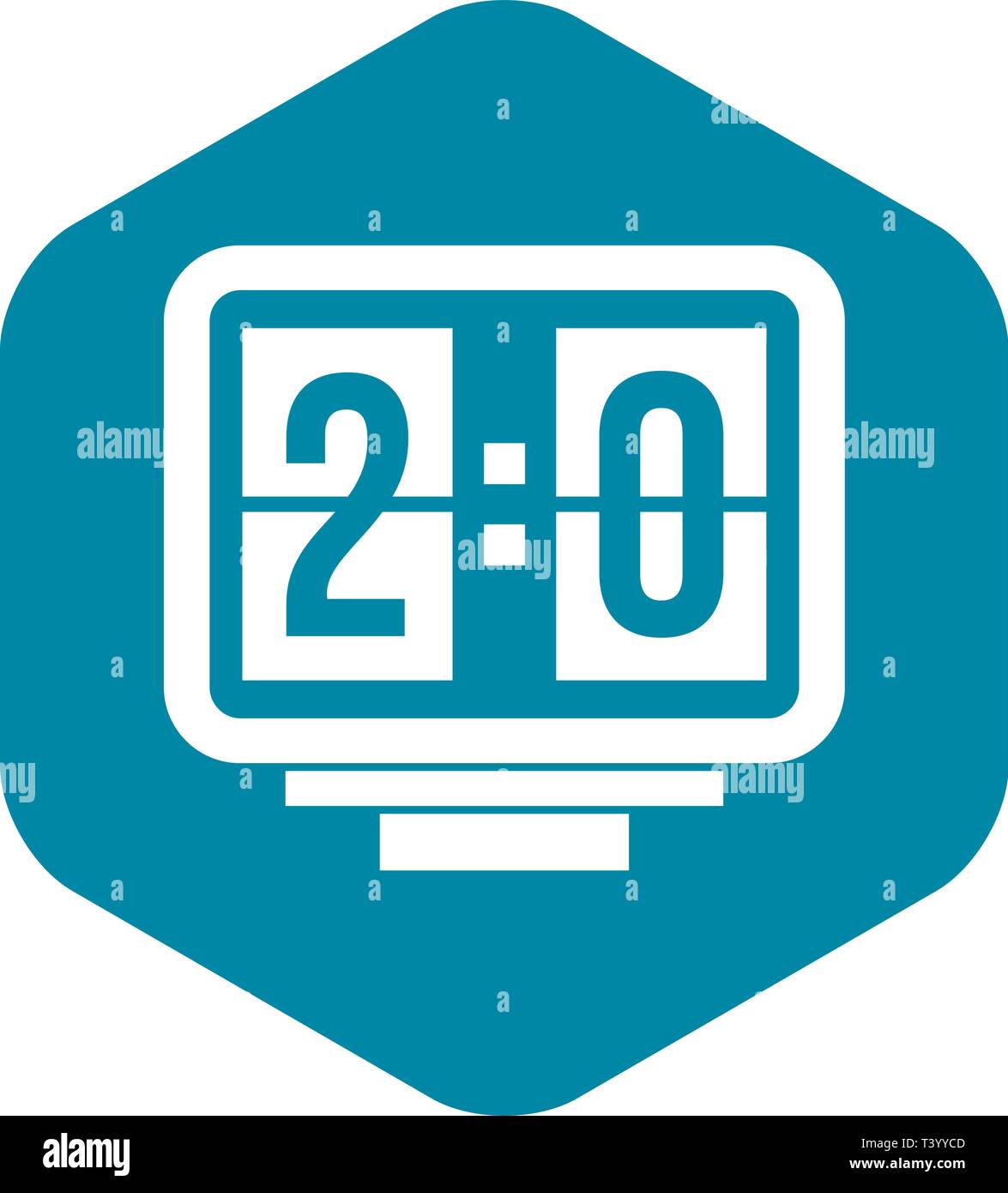 Soccer scoreboard icon, simple style Stock Vector Image & Art - Alamy