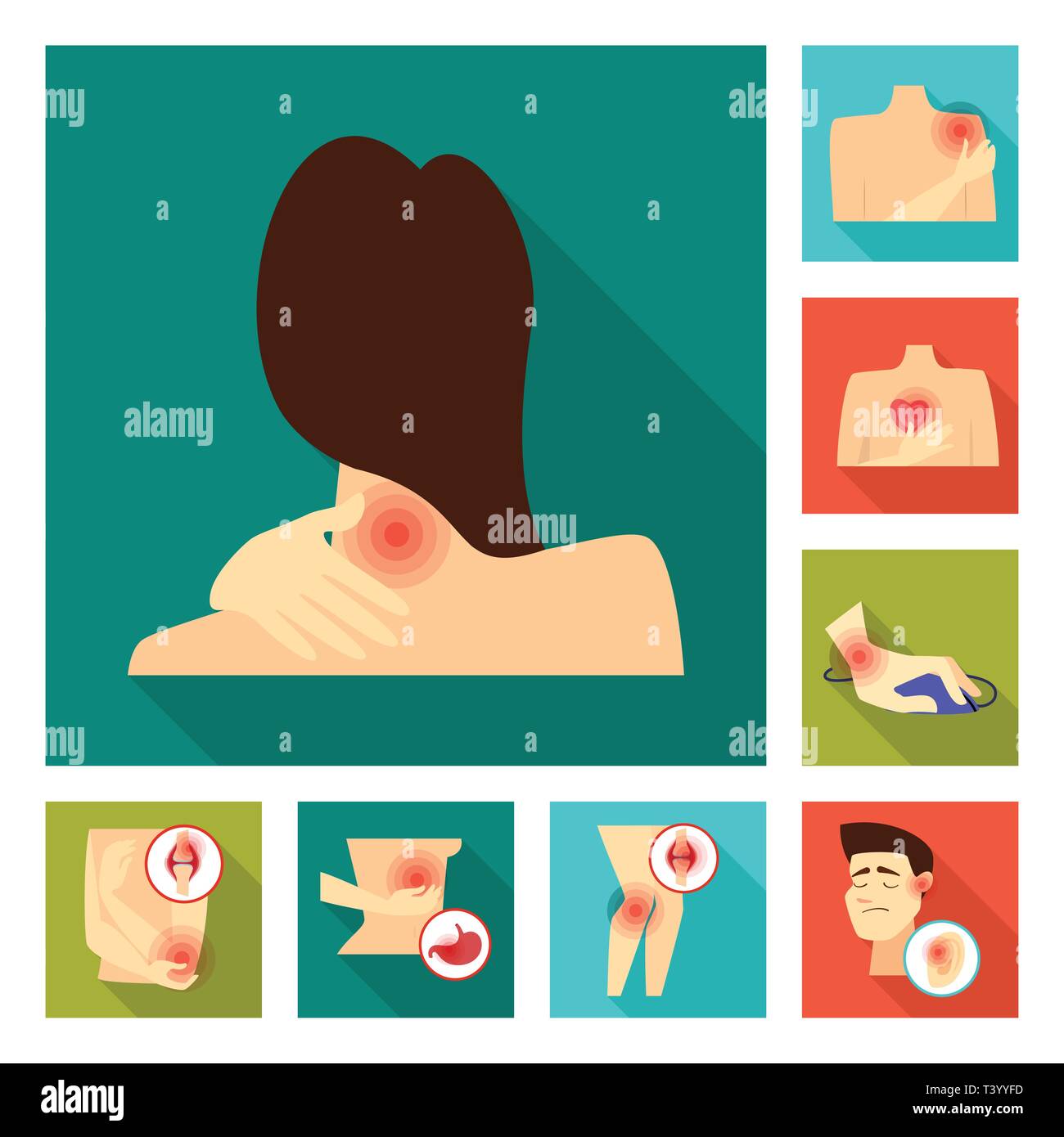 Vector design of damage and wound sign. Set of damage and rendering ...