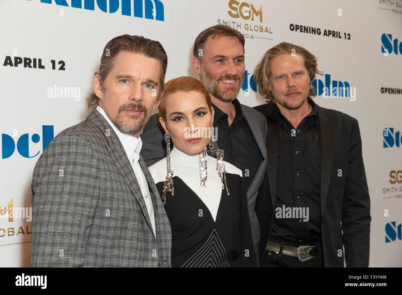 Ethan Hawke, Noomi Rapace, Robert Budreau, Ian Matthews attend premiere of movie Stockholm at ...