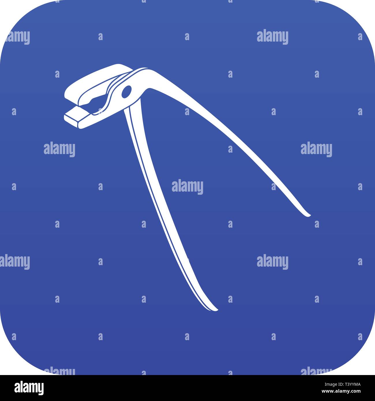 Medical pliers icon blue vector Stock Vector Image & Art - Alamy