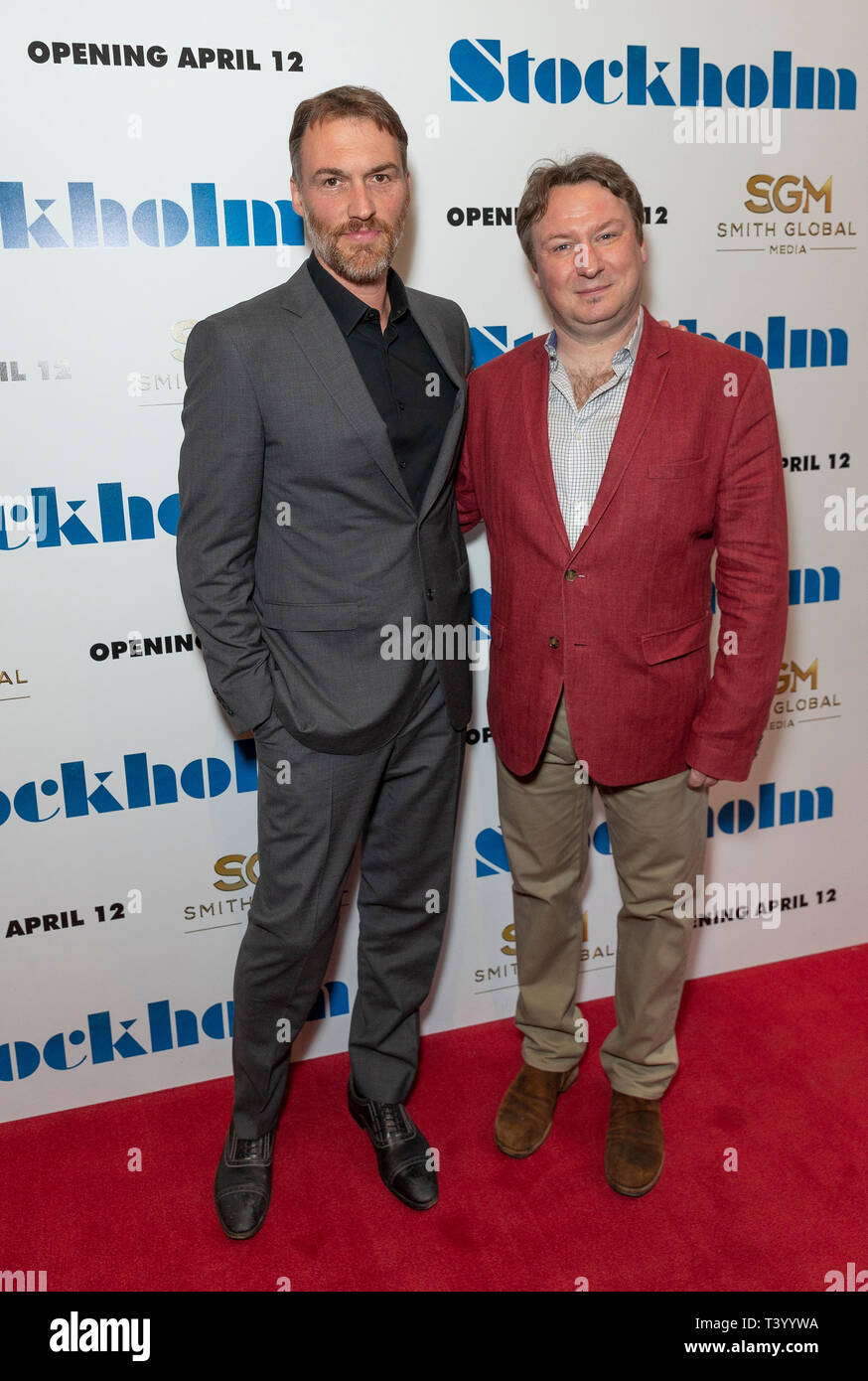 Robert Budreau and Steve London attend premiere of movie Stockholm at ...