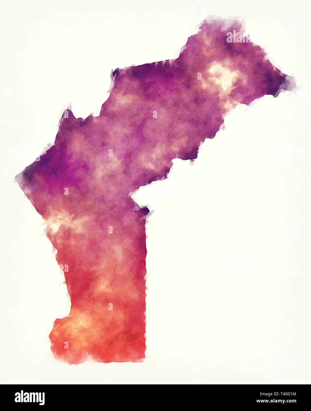 Cabinda province map hi-res stock photography and images - Alamy