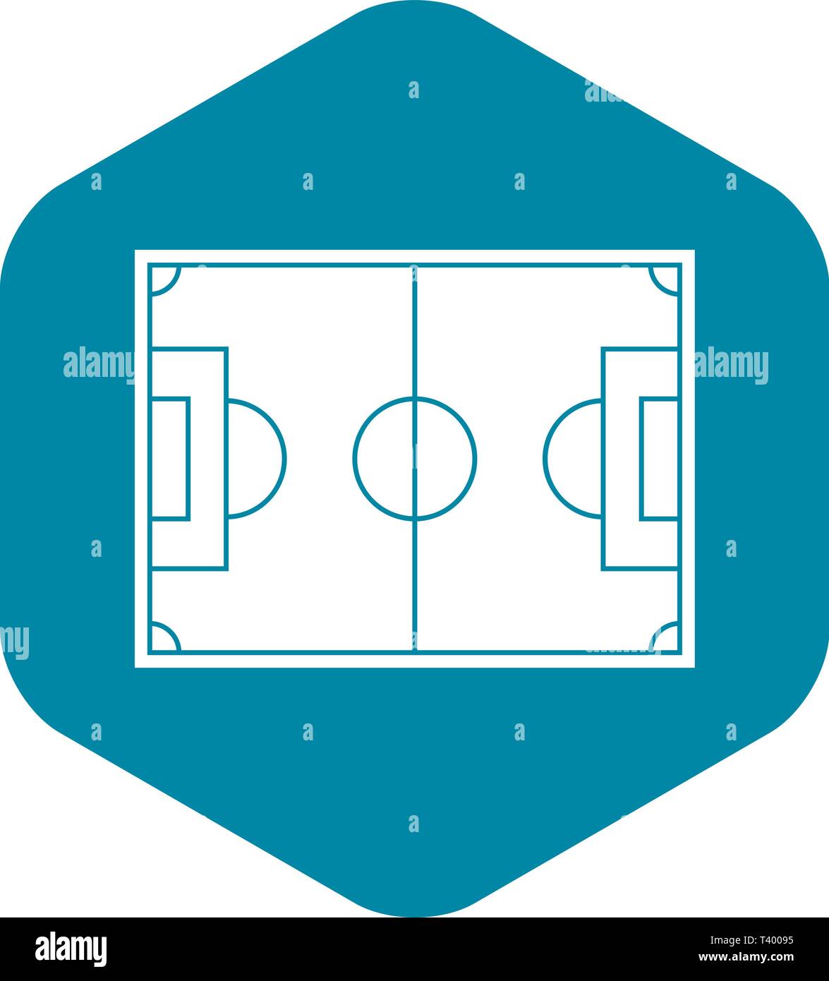 Soccer field icon, simple style Stock Vector Image & Art - Alamy