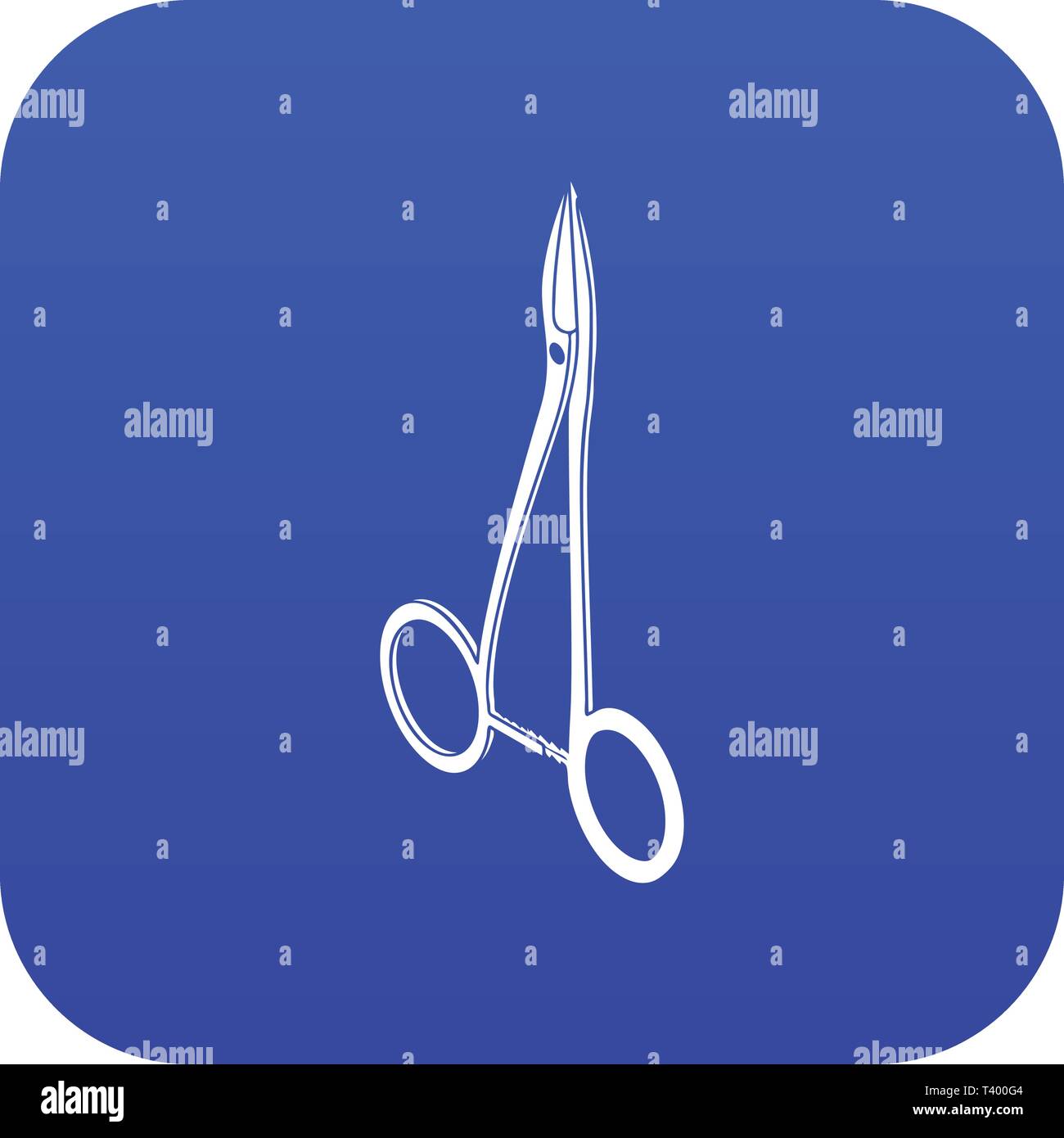 Hospital forceps icon blue vector Stock Vector Image & Art - Alamy