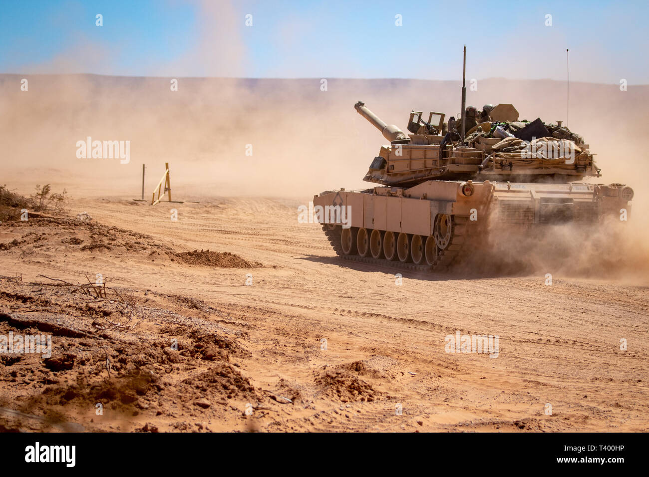 An M1 Abrams battle tank assigned to 1st Battalion, 37th Armored ...